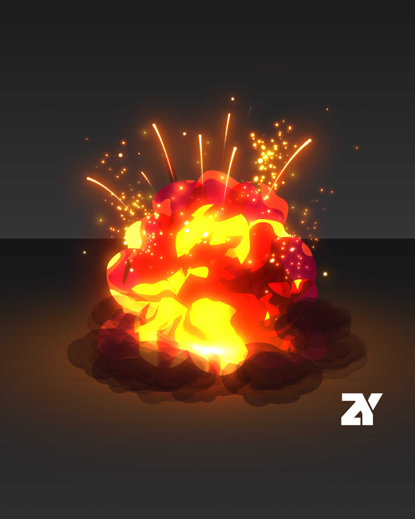 ArtStation - C4 explosion