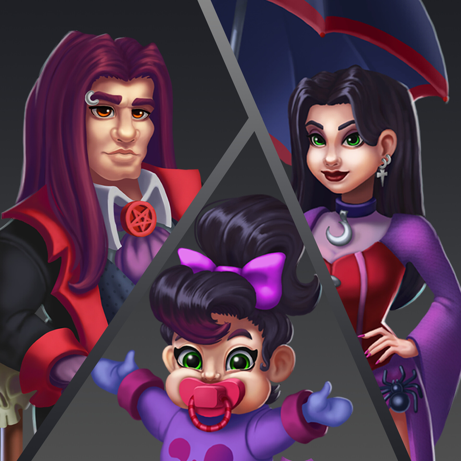 ArtStation - Gothic family.