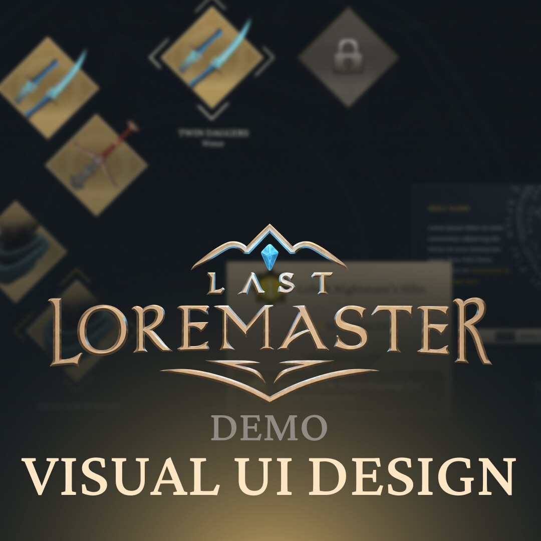 ArtStation - Last Loremaster | Visual UI Design