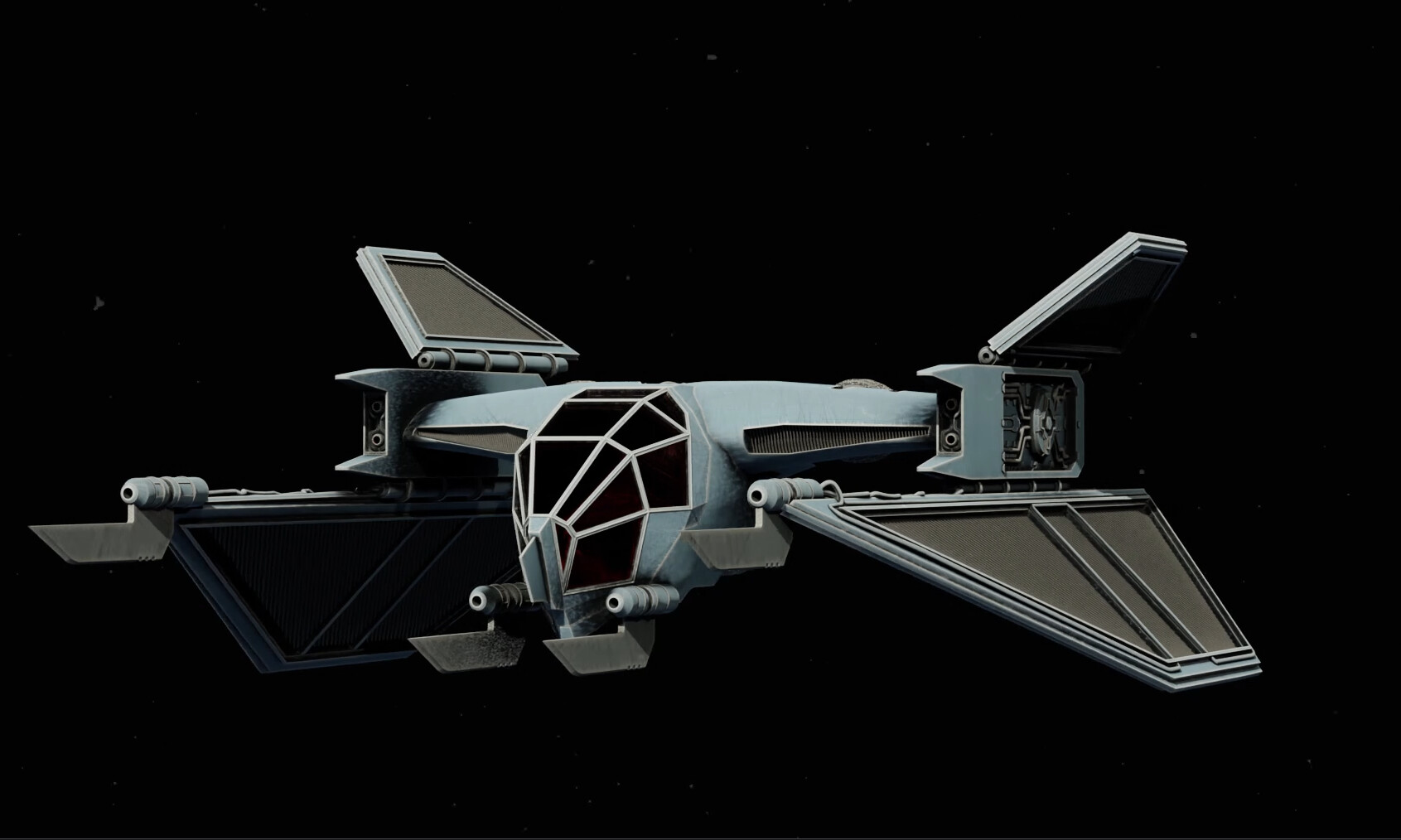 ArtStation - Sith Fighter Model Animation Render