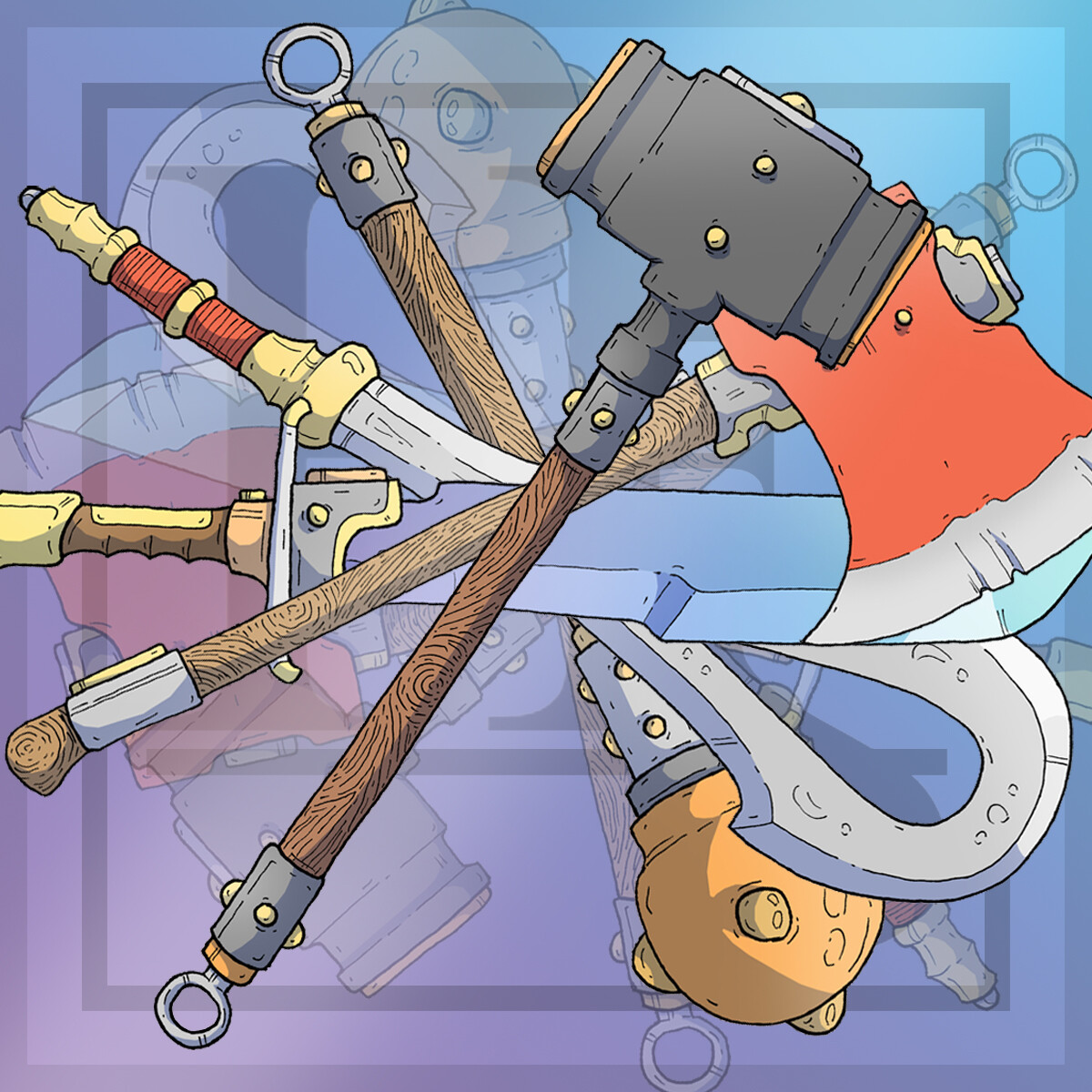 ArtStation - Mercenary Weapons, Sketch Collection