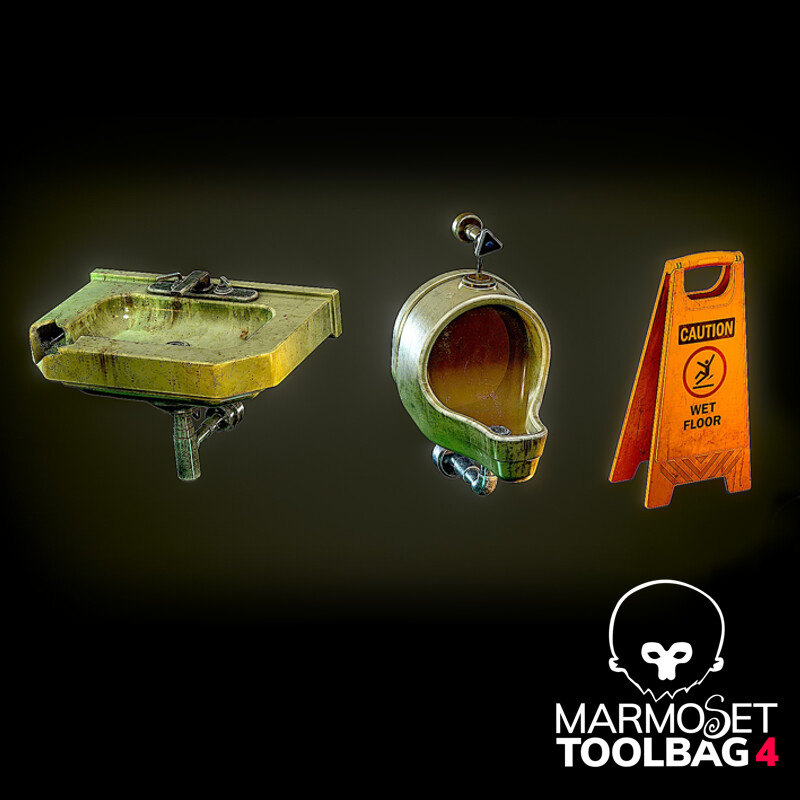 ArtStation - Bathroom Props