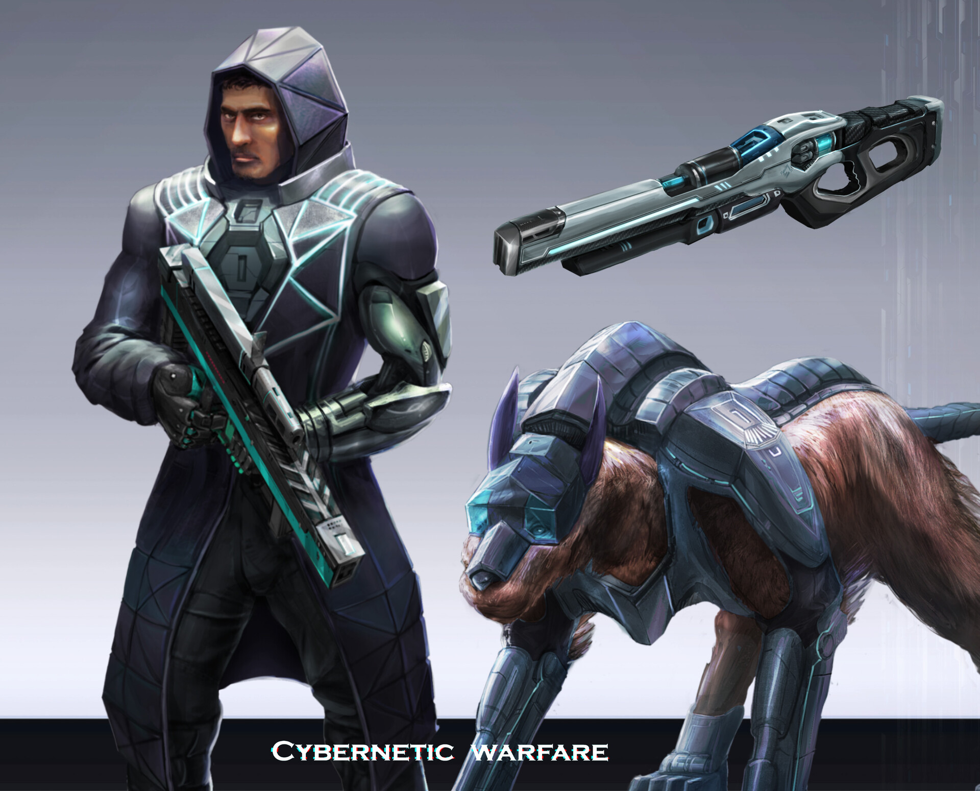 ArtStation - Cybernetic Warfare DPP College project