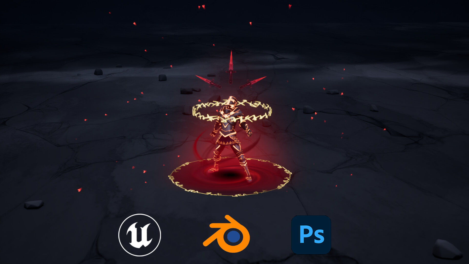 ArtStation - Dark Paladin Buff Effect