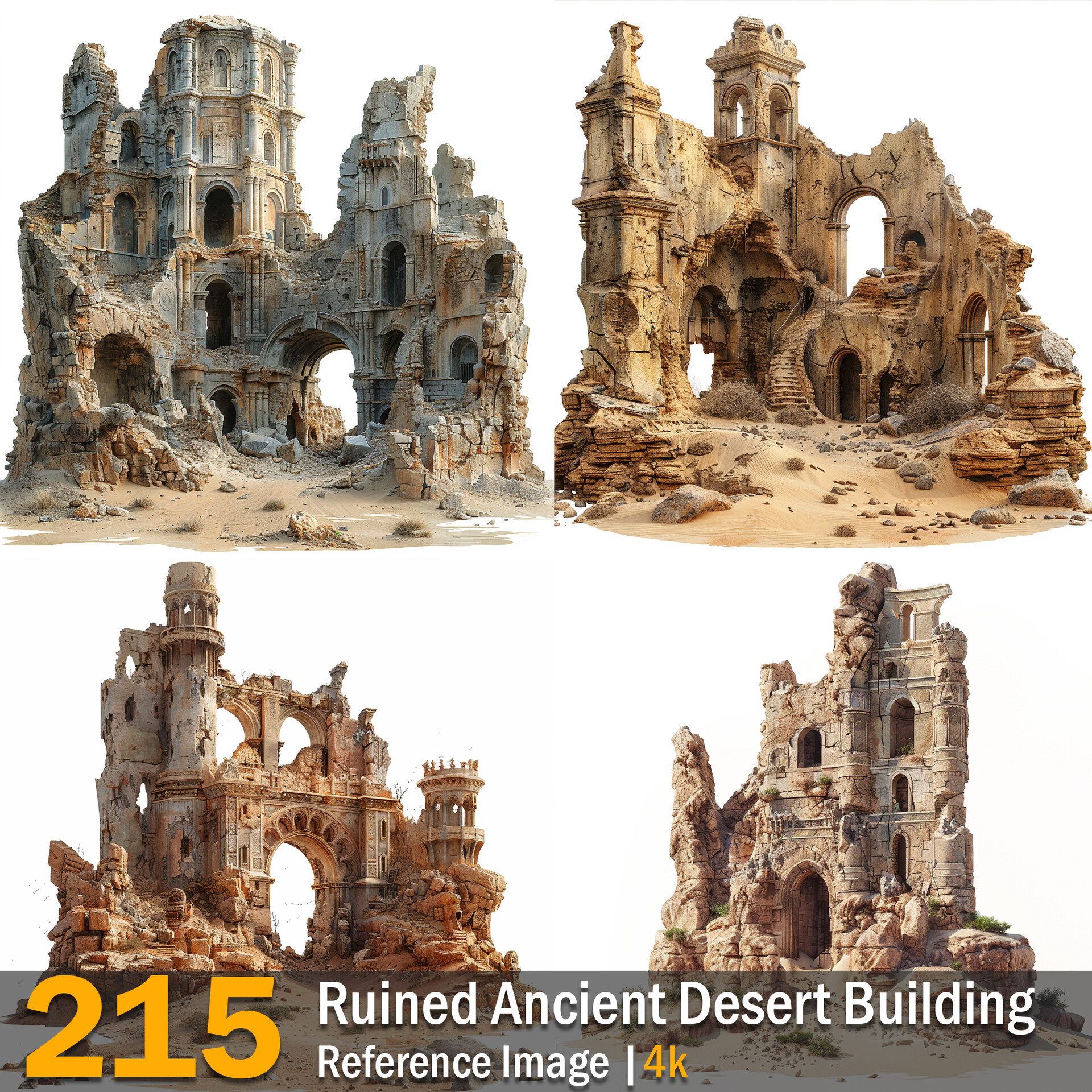 ArtStation - Ruined Ancient Desert Building | Reference Images | 4K