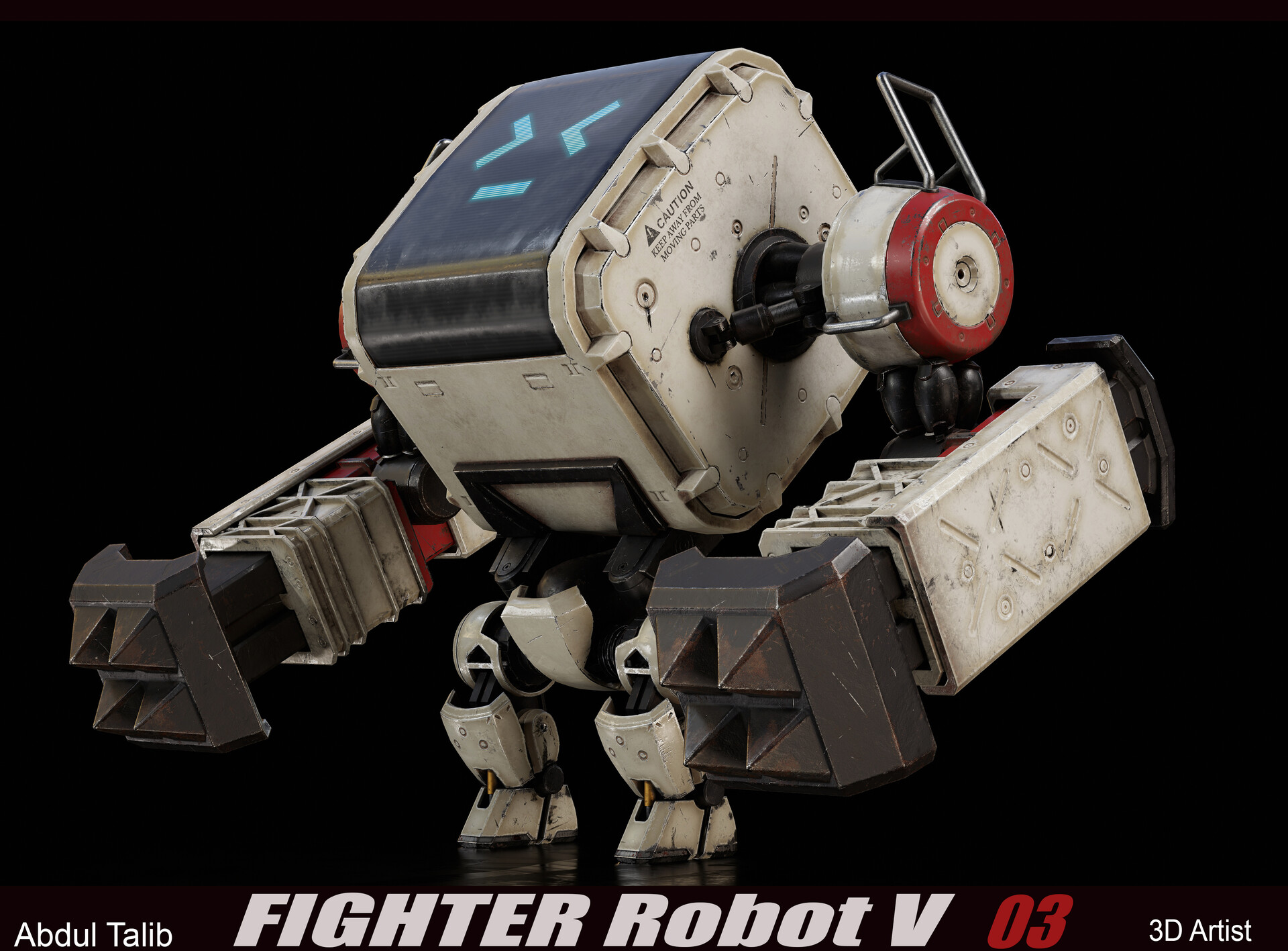 ArtStation - Mini Fighter Robot version 03