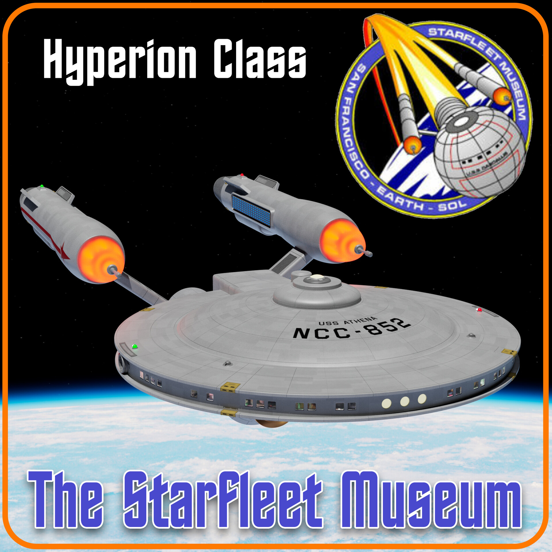 ArtStation - Hyperion Class Cruiser (Starfleet Museum)