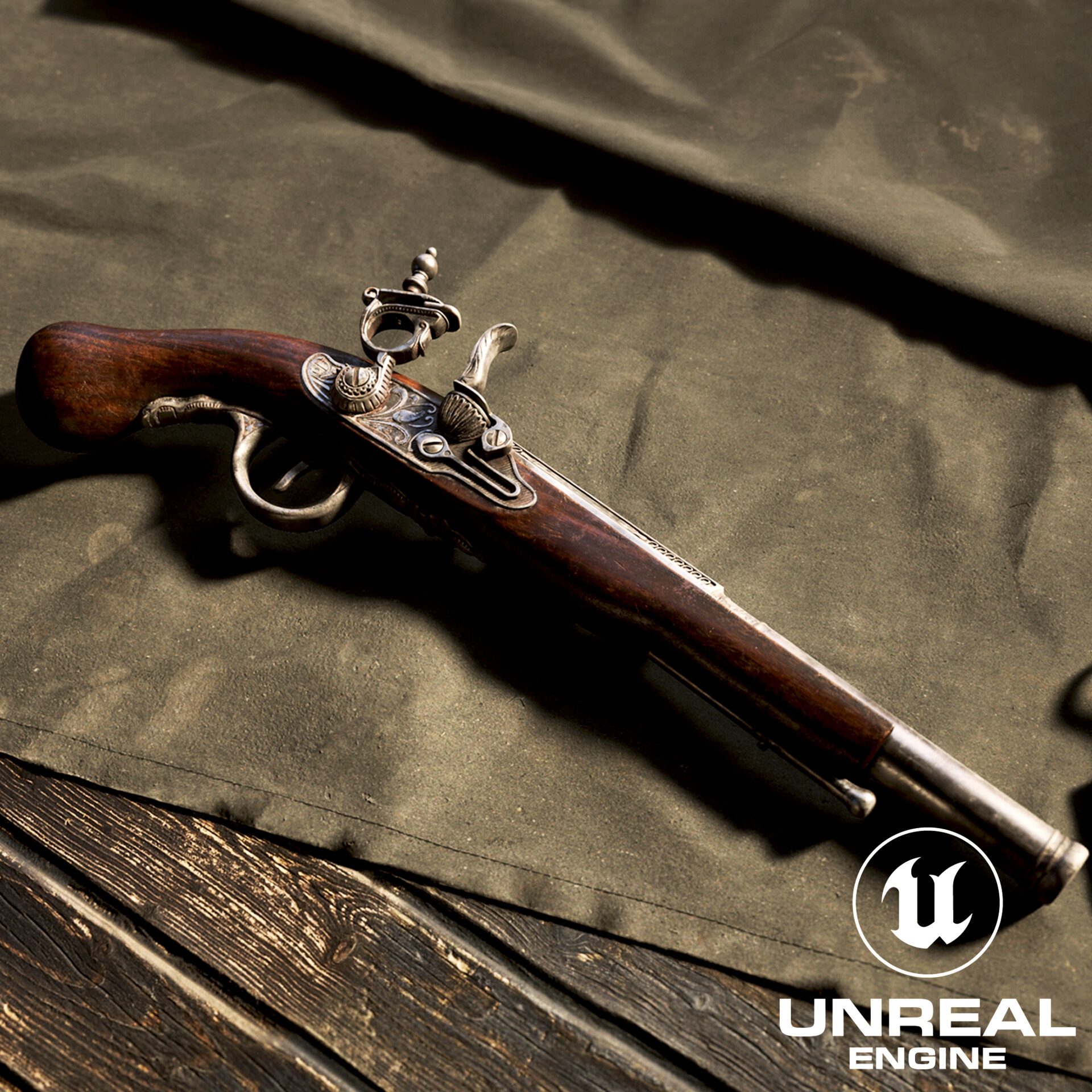 ArtStation - Antique Musket Pistol