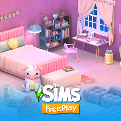 ArtStation - Sims Freeplay - Pastel set
