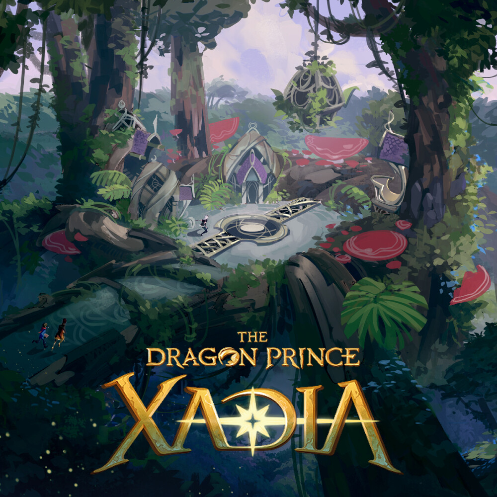 ArtStation - The Dragon Prince: Xadia - Moon Shadow Forest - Early Visdev