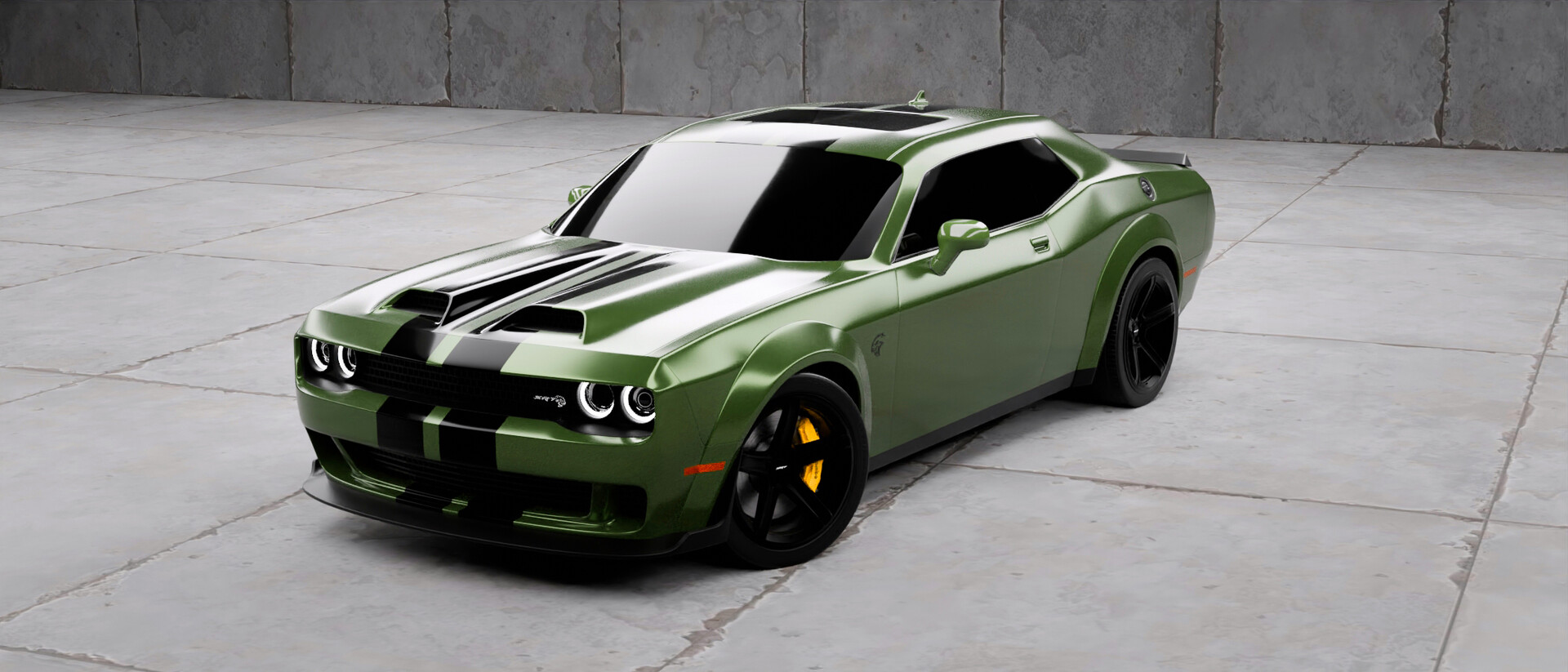 ArtStation - Dodge Challenger SRT Hellcat