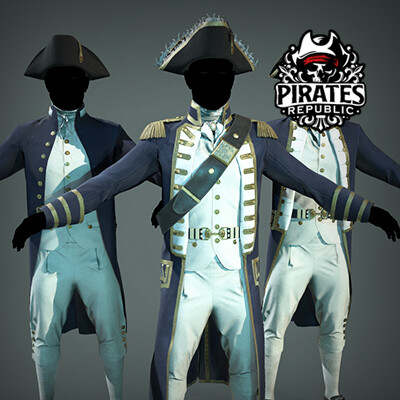 ArtStation - Pirate's Dynasty - Royal Navy uniforms