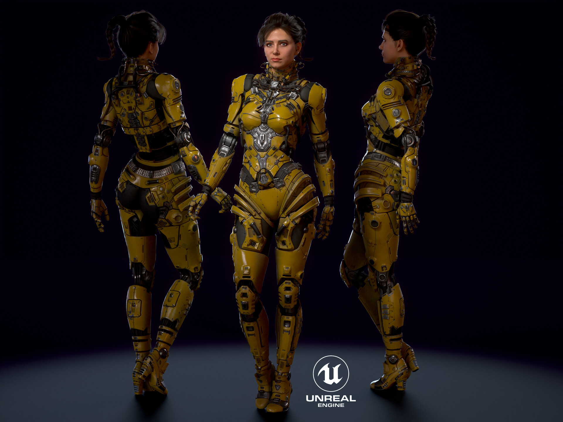 ArtStation - ROBOT Girl - Playable character in UNREAL