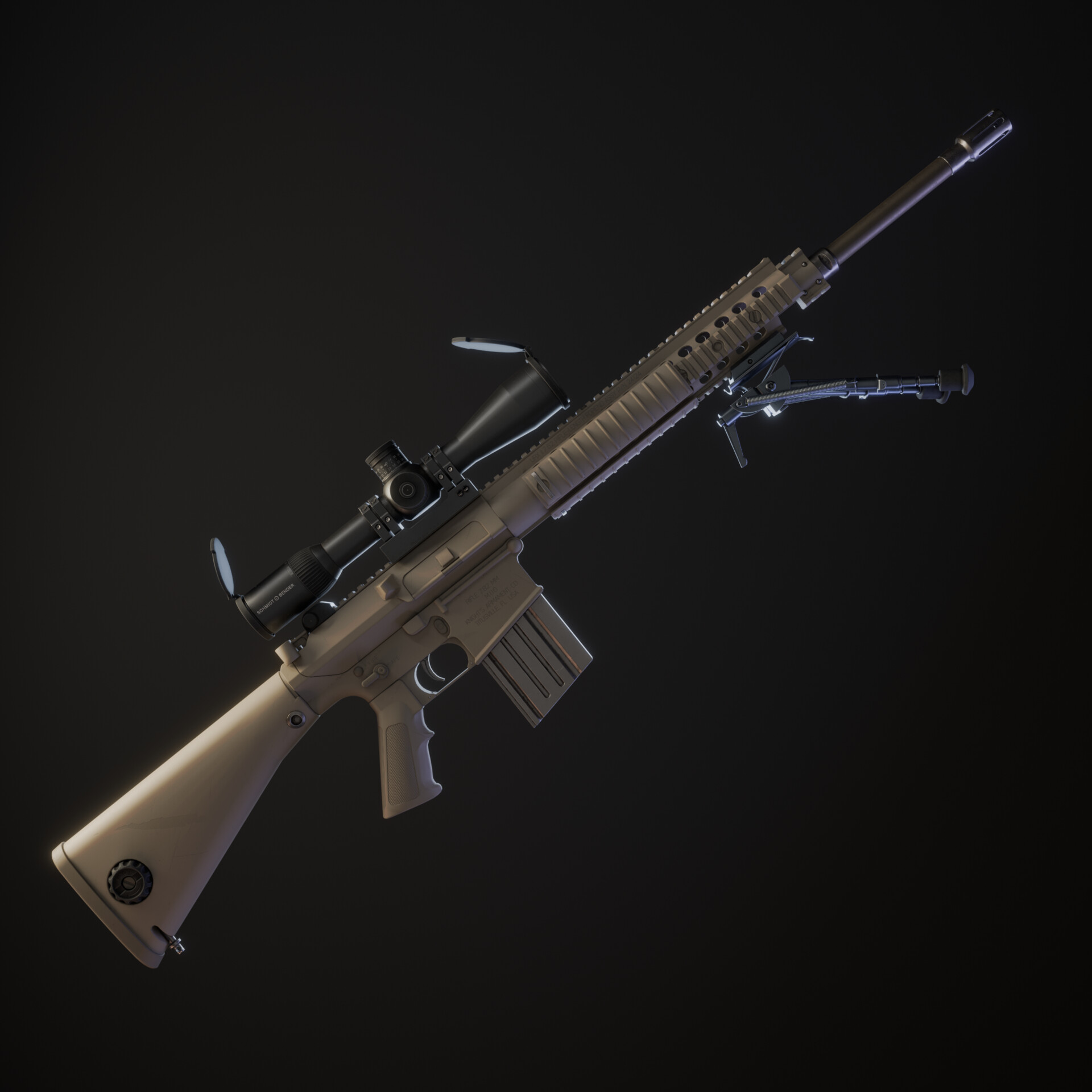 ArtStation - USMC-M110 Assault Rifle