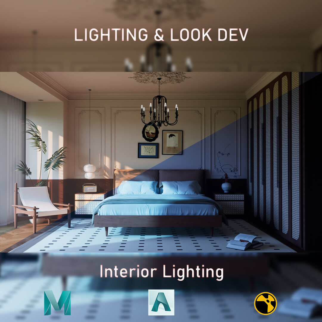 ArtStation - Interior lighting in maya.
