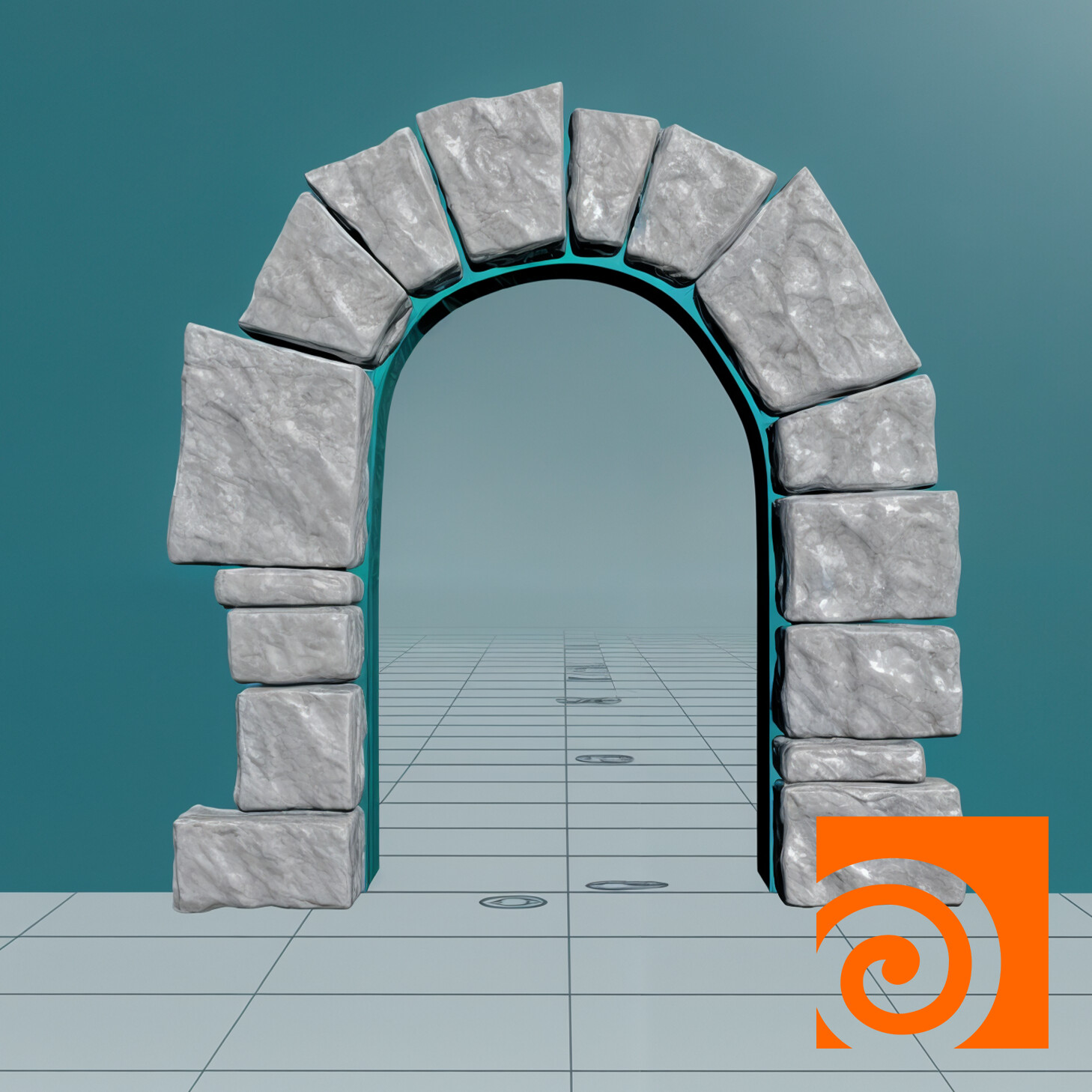 𝕯𝖊𝖑𝖋𝖎𝖓𝖔𝖛 - Houdini Procedural Stone Arch