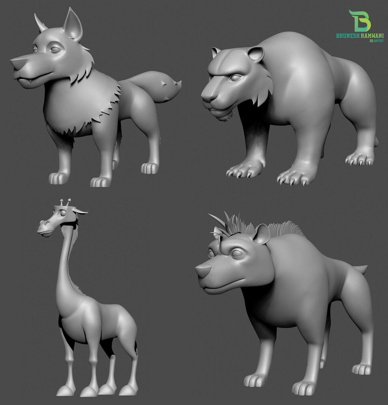 ArtStation - Stylized Animals_3D