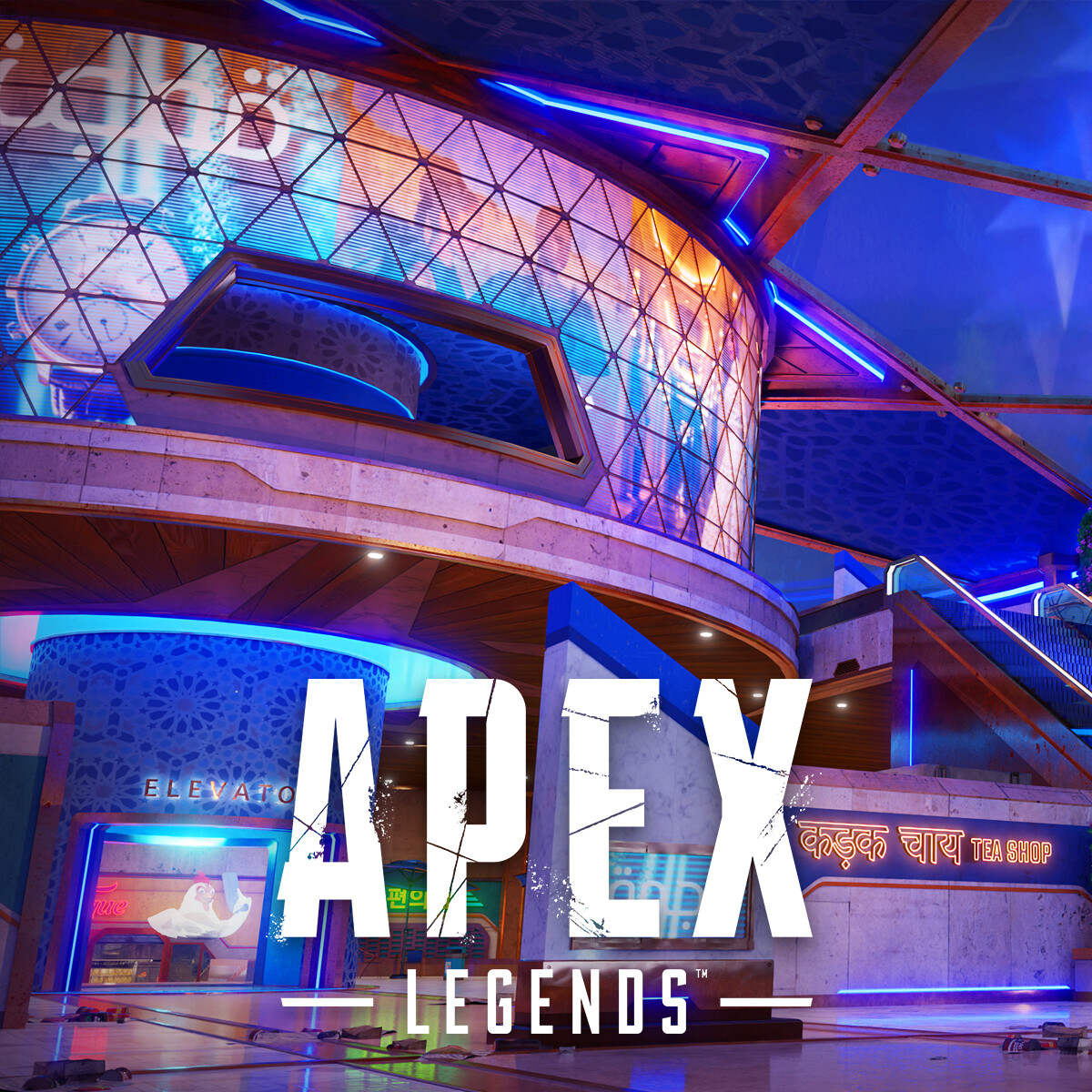 ArtStation - Apex Legends Season 22 E-District - Atrium Mall Interior