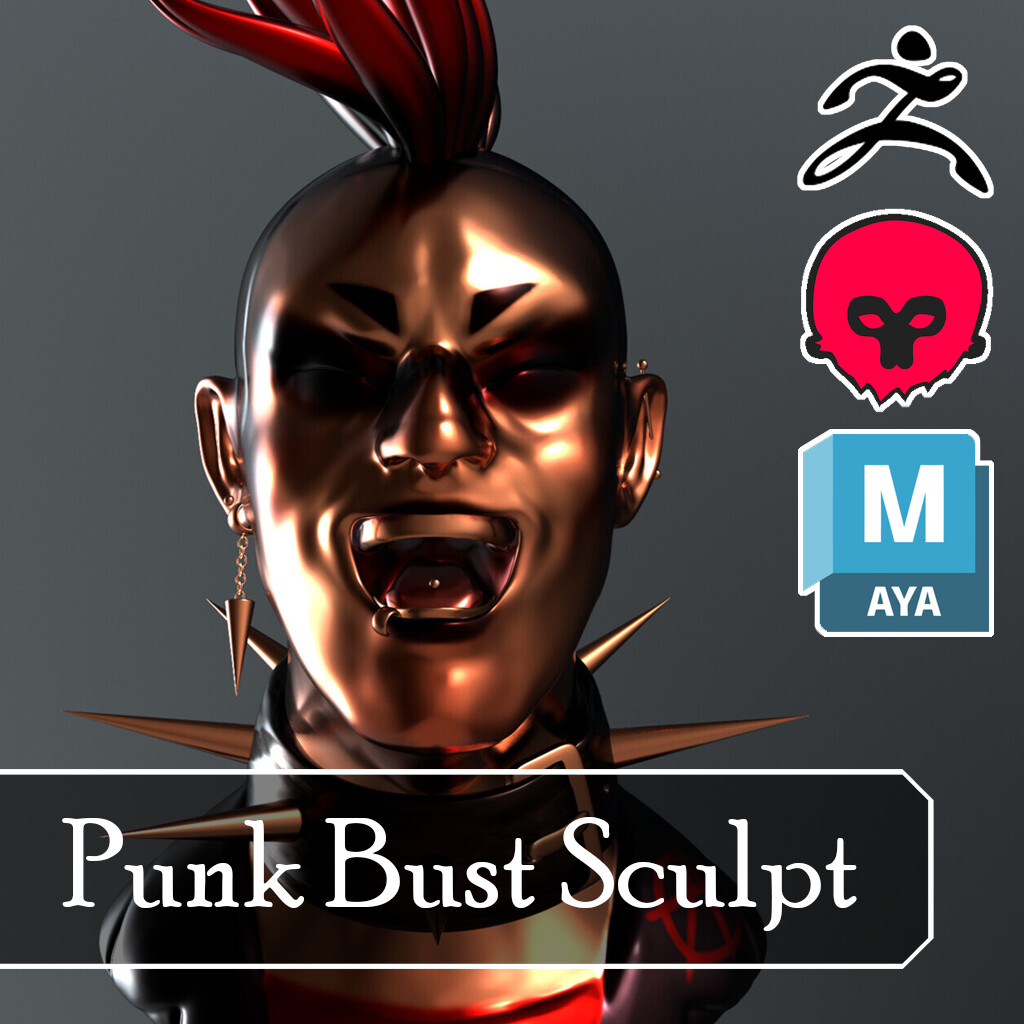 ArtStation - Punk 3D Bust Sculpt