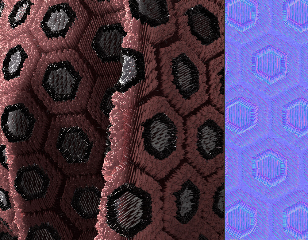 ArtStation - Keyhole 亀甲 Kikko SBSAR tortoise shell pattern Smart Material