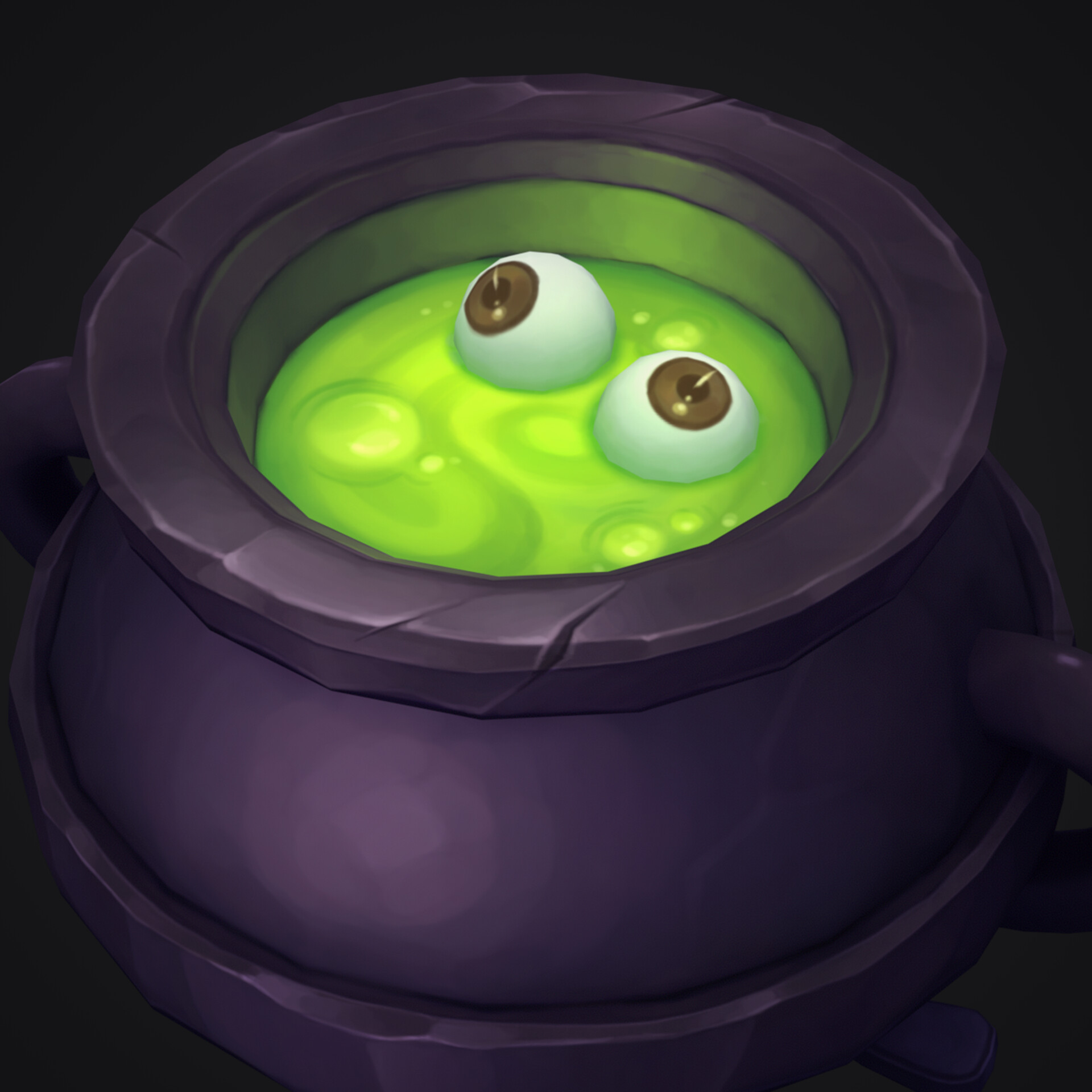 ArtStation - stylized cauldron
