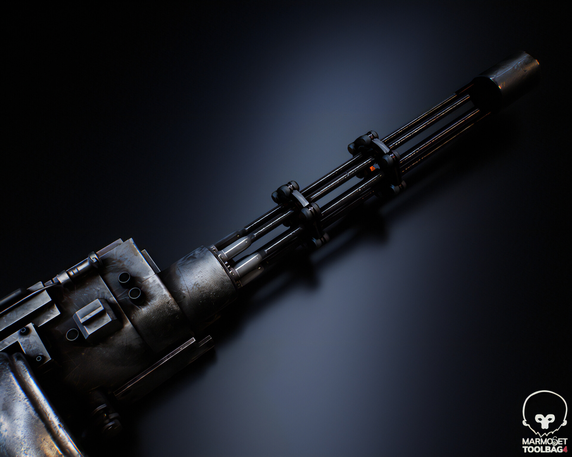 ArtStation - Sci-Fi Gun Automatic Gun