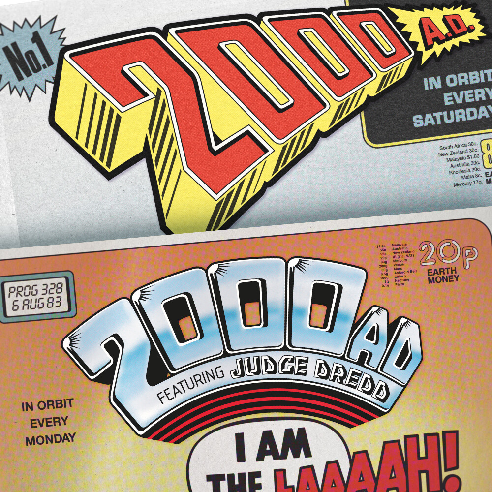 ArtStation - 2000 AD logos (1977-1987)