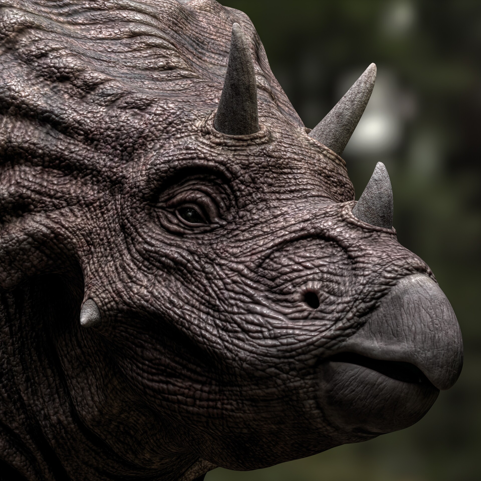 ArtStation - Dinosaur(chasmosaurus)