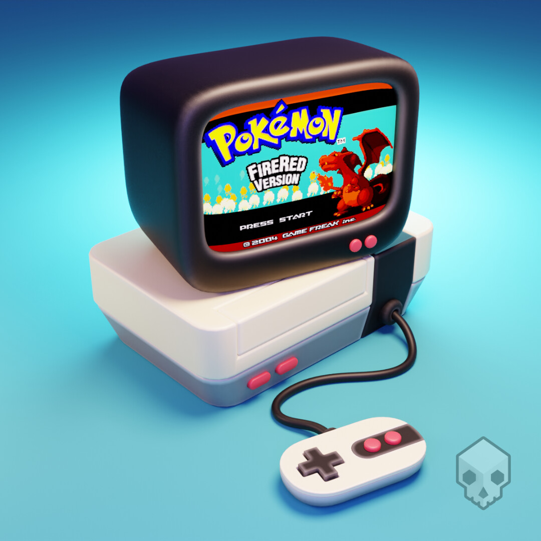 ArtStation - Retro Game Console