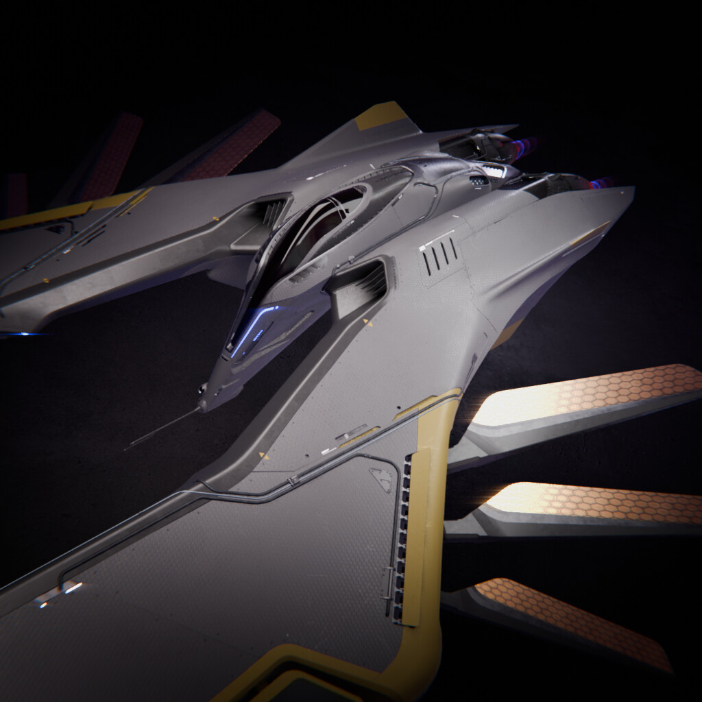 ArtStation - Alien space fighter