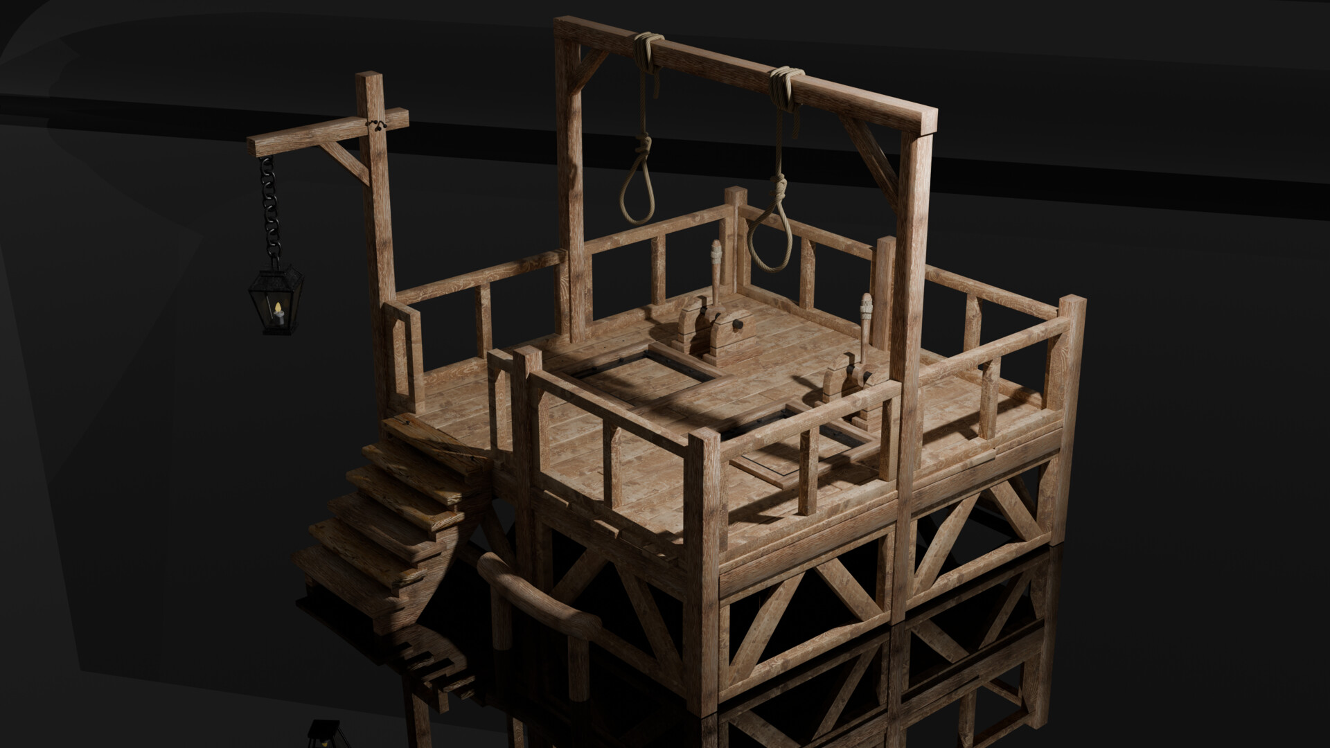 ArtStation - Gallows - 3D Model