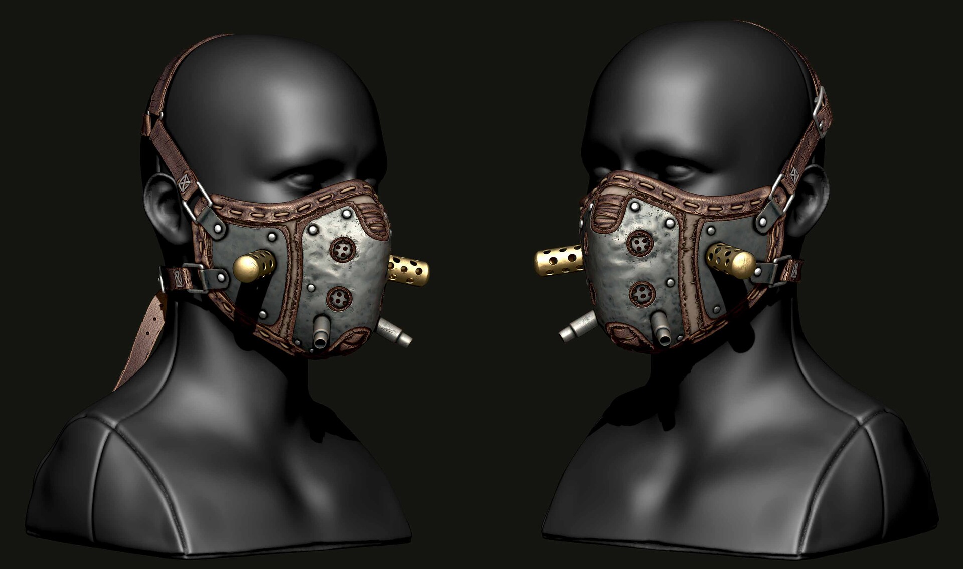ArtStation - Post Apocalyptic Mask-Wastelander Mask
