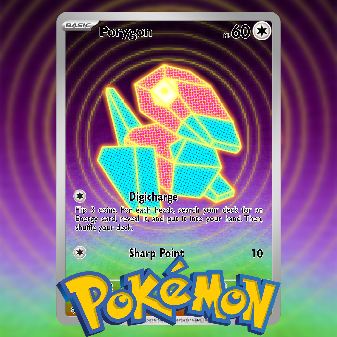 ArtStation - Porygon (Pokémon TCG)