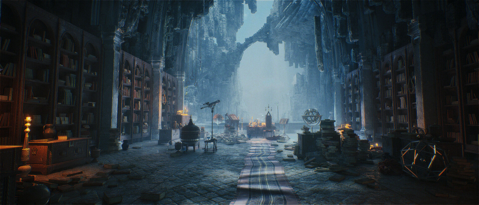 ArtStation - Merlin's cave relighting