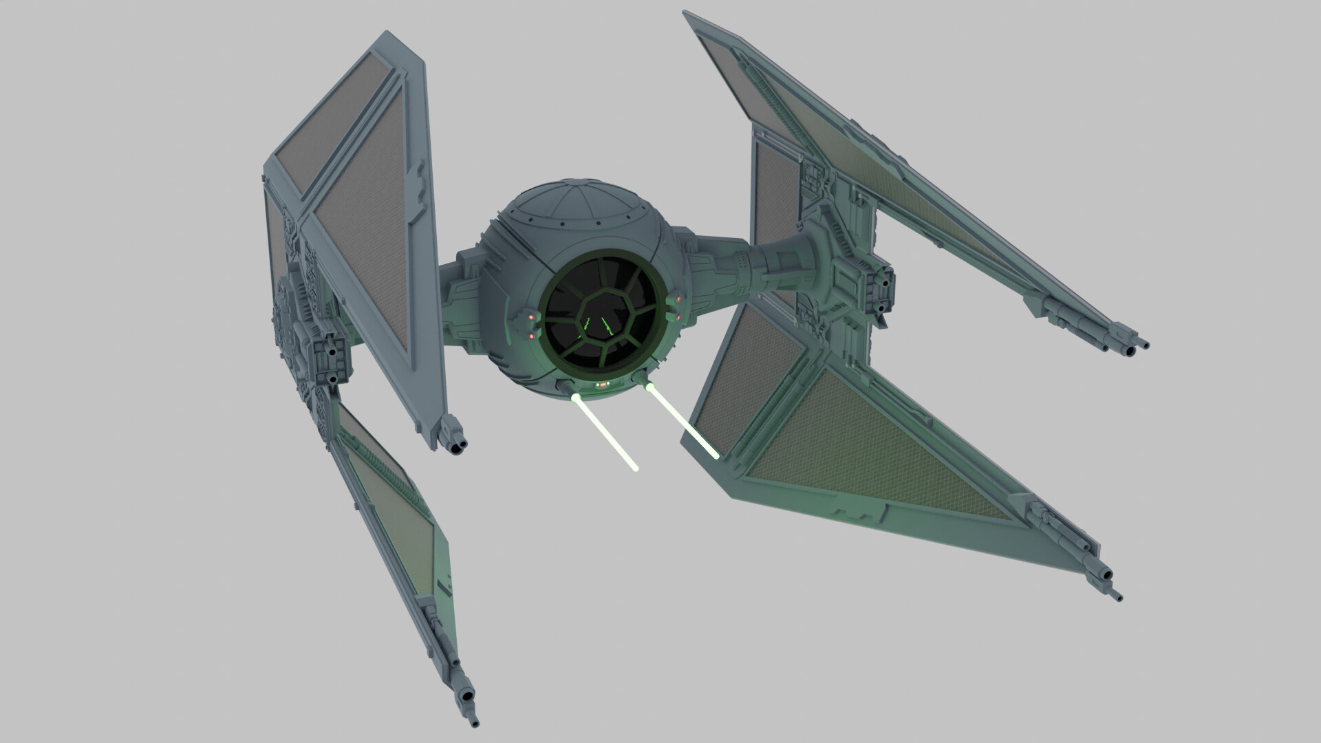 ArtStation - Star Wars - Imperial TIE Interceptor