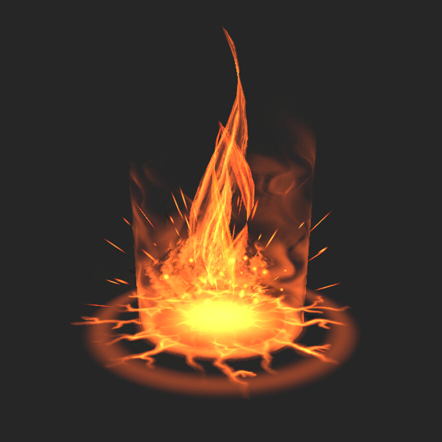 ArtStation - AoE Fire Practice