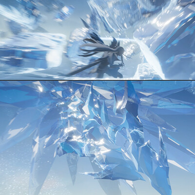 ArtStation - Ice skill practice