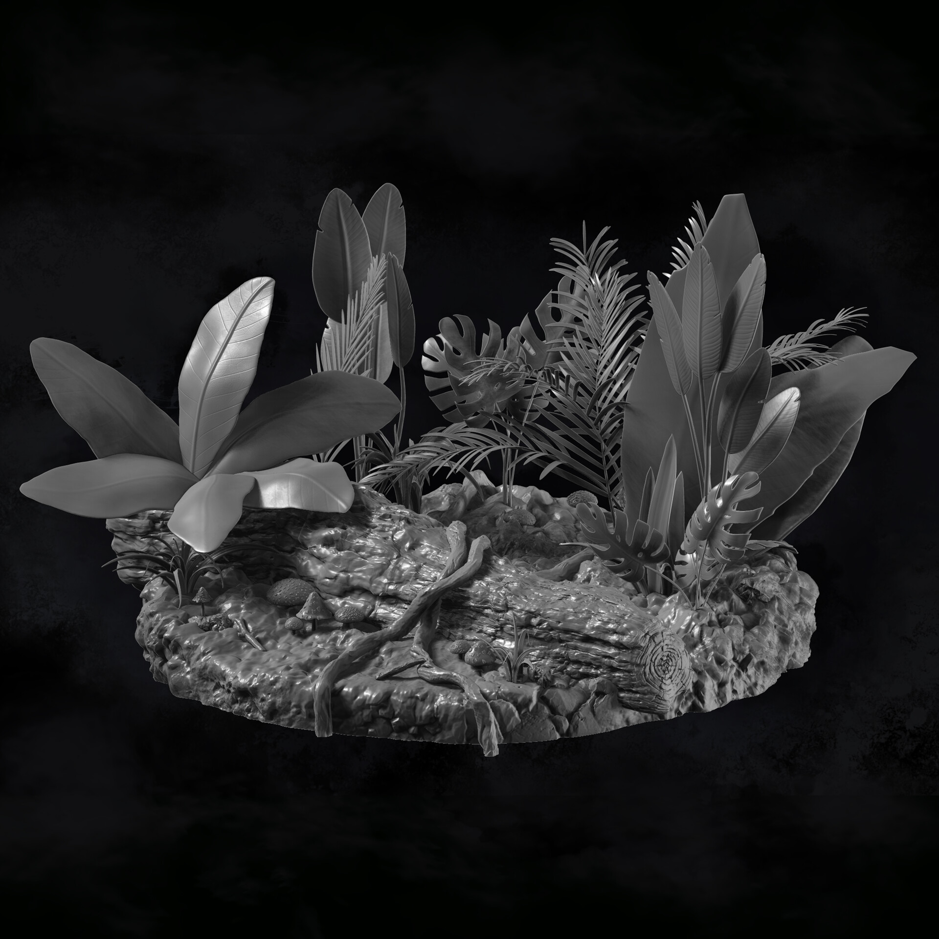 ArtStation - GK figure background sculpture