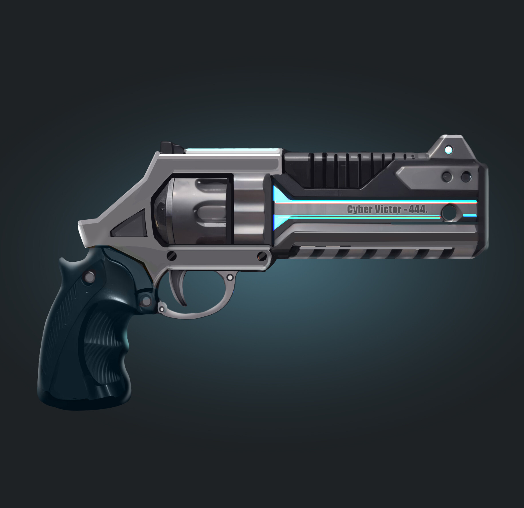 ArtStation - Cyberpunk handgun and revolver concepts for game "Humanity ...