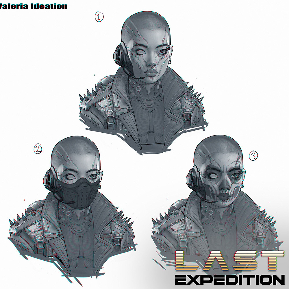 ArtStation - Character studies for Last Expedition Character Valeria