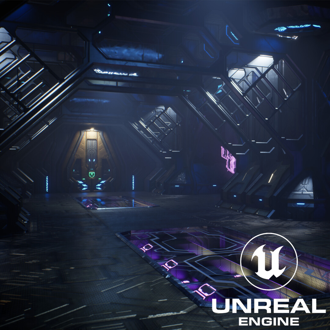 ArtStation - Passage - Forerunner Hallway