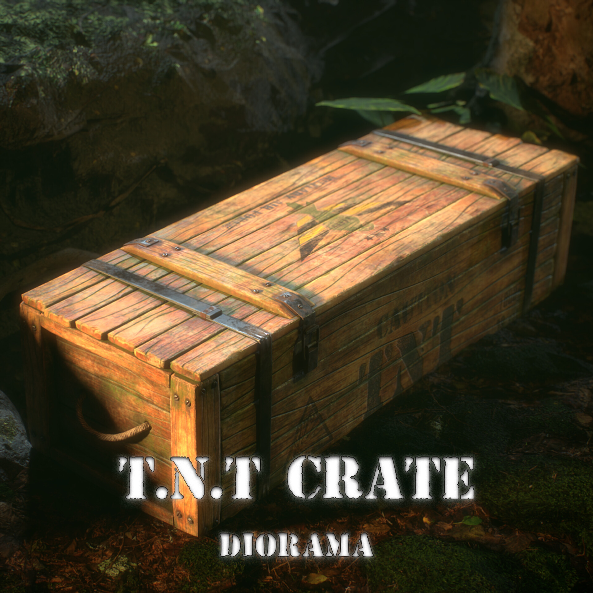ArtStation - T.n.T Crate | Diorama