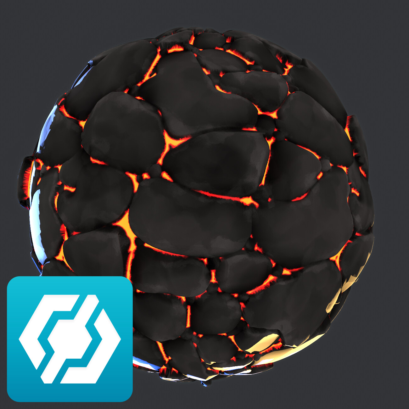 ArtStation - Stylized Lava Rocks