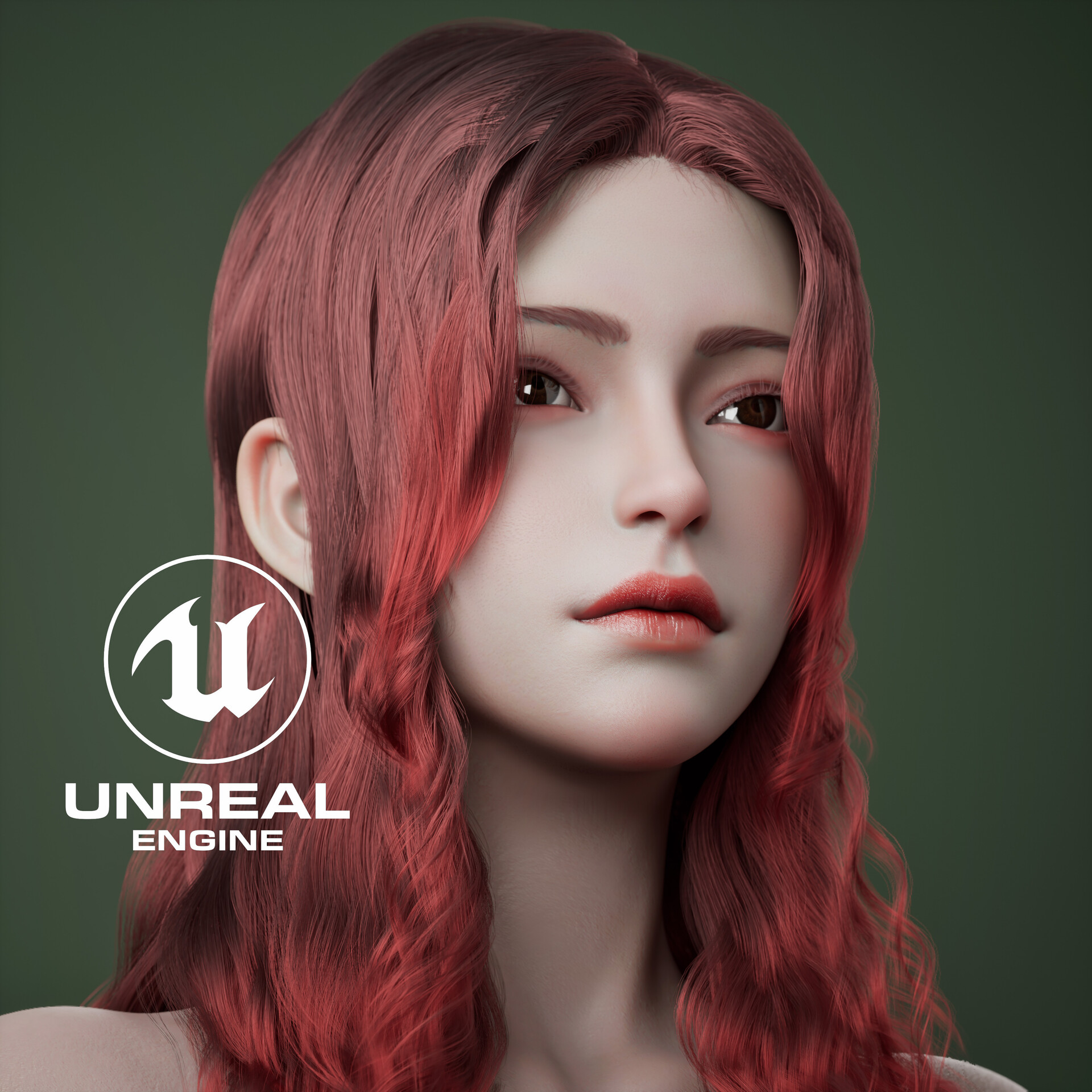 ArtStation - UE5-RED HAIR GIRL