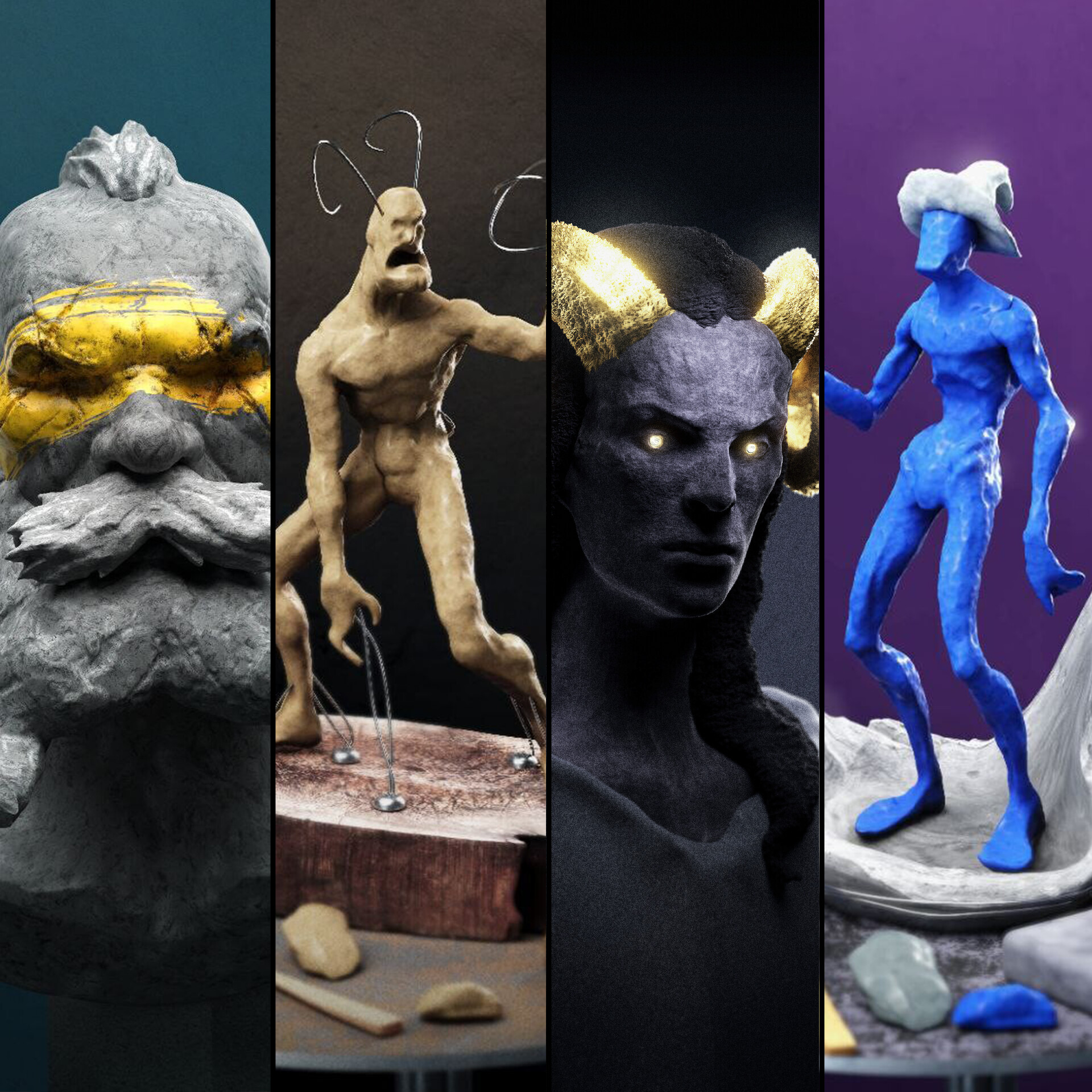 ArtStation - One hour of sculpting and rendering experiments