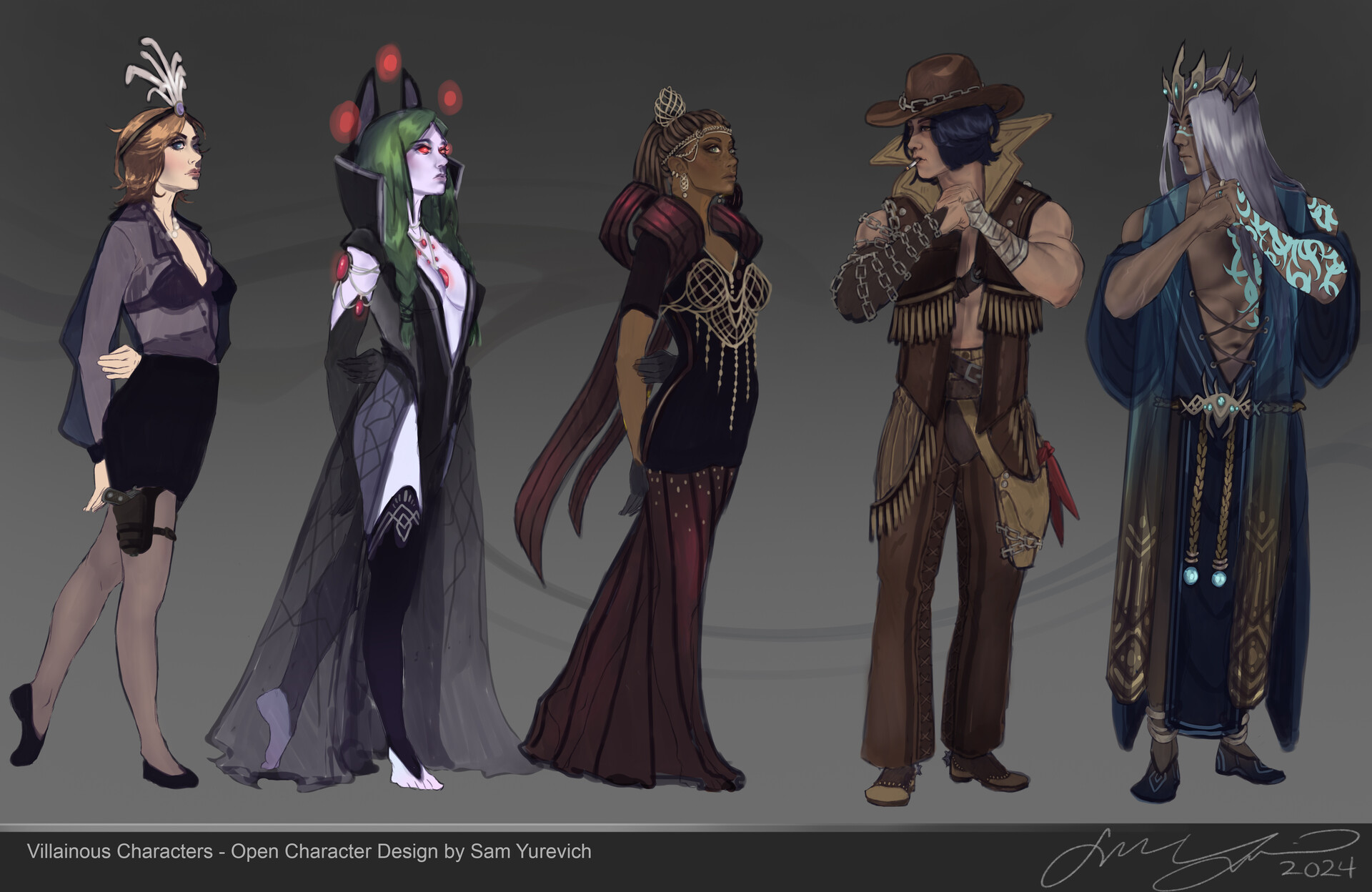 ArtStation - Villain Character Design Open themes