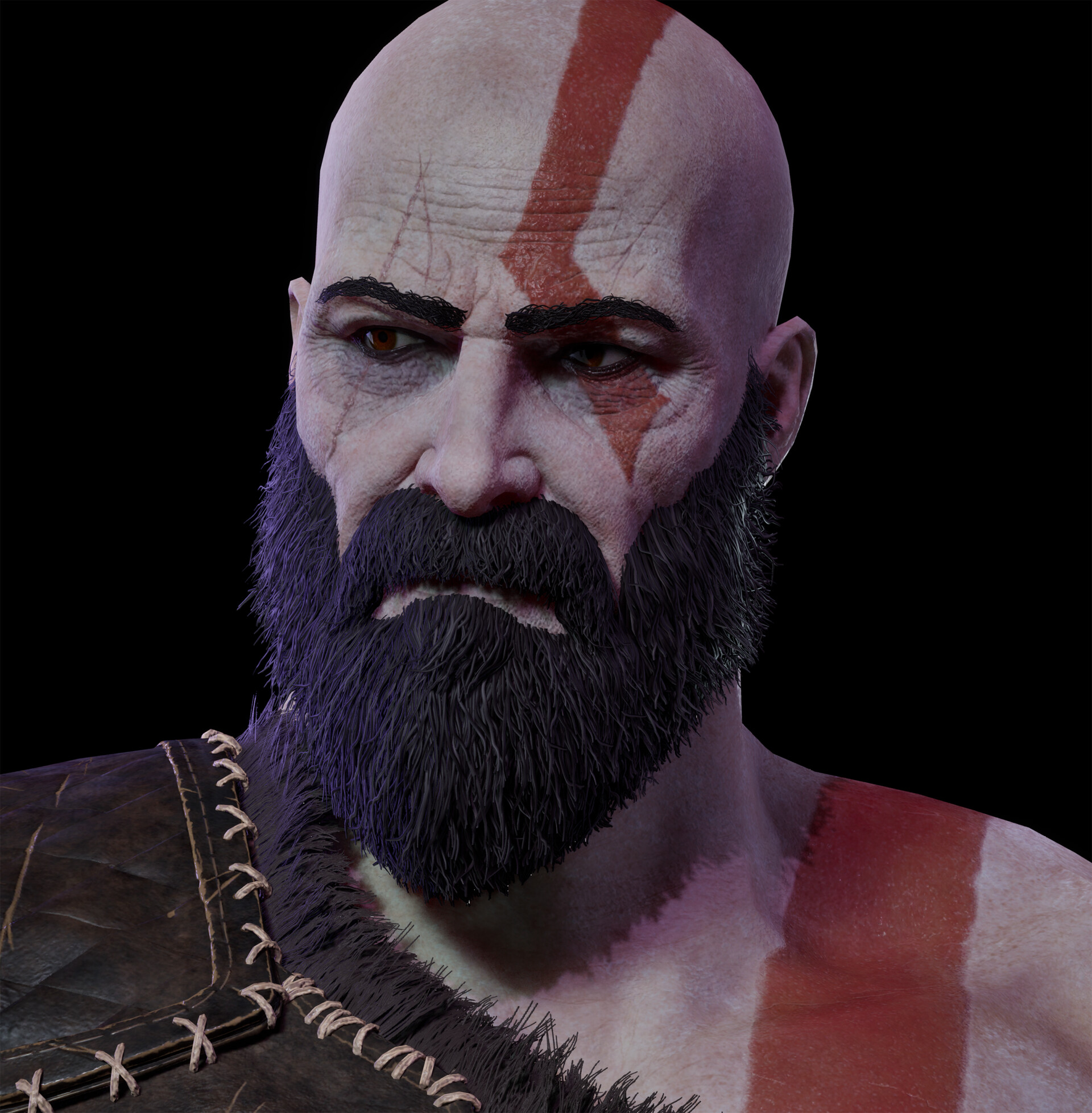 ArtStation - Kratos (God of War) - Fan art