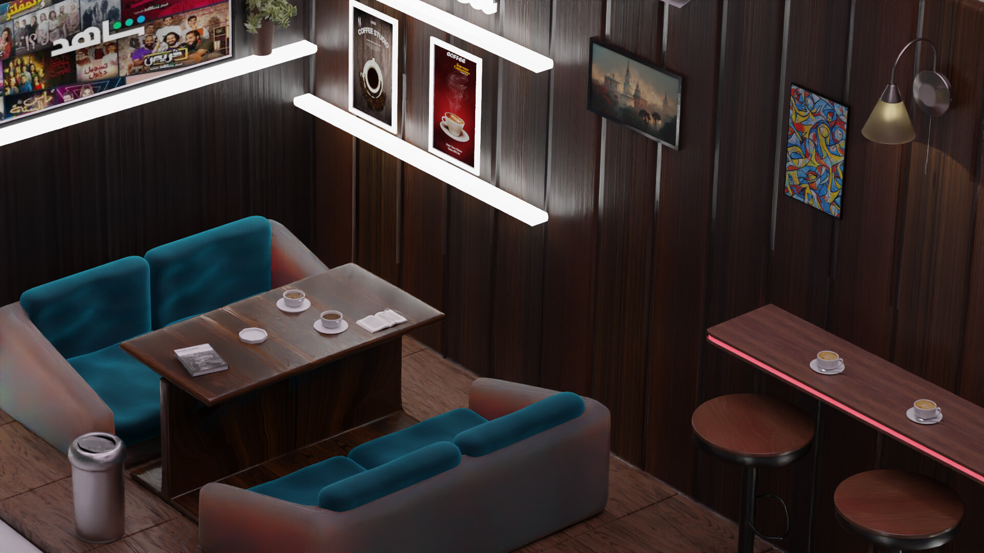 ArtStation - design coffee 3D
