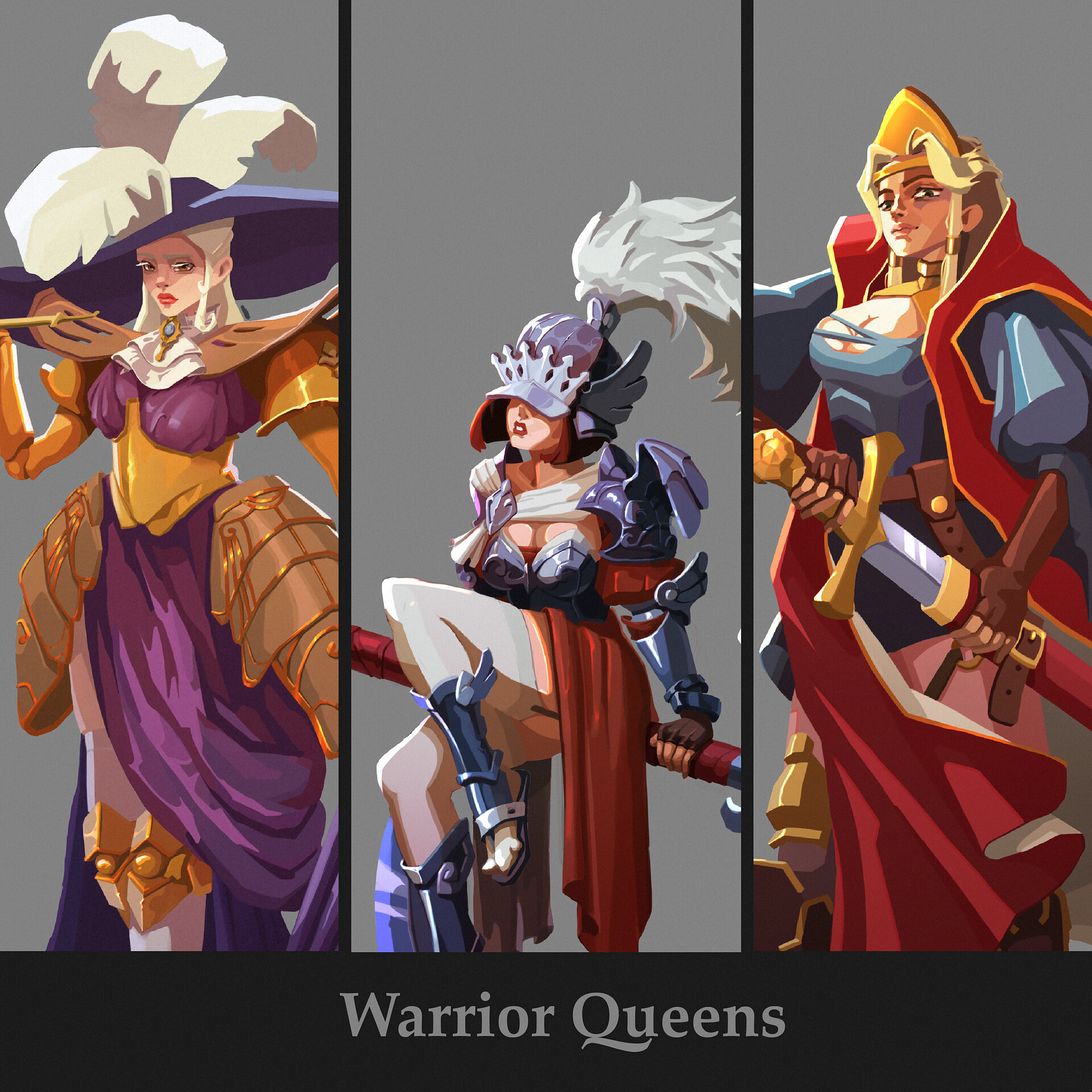 ArtStation - Warrior Queens