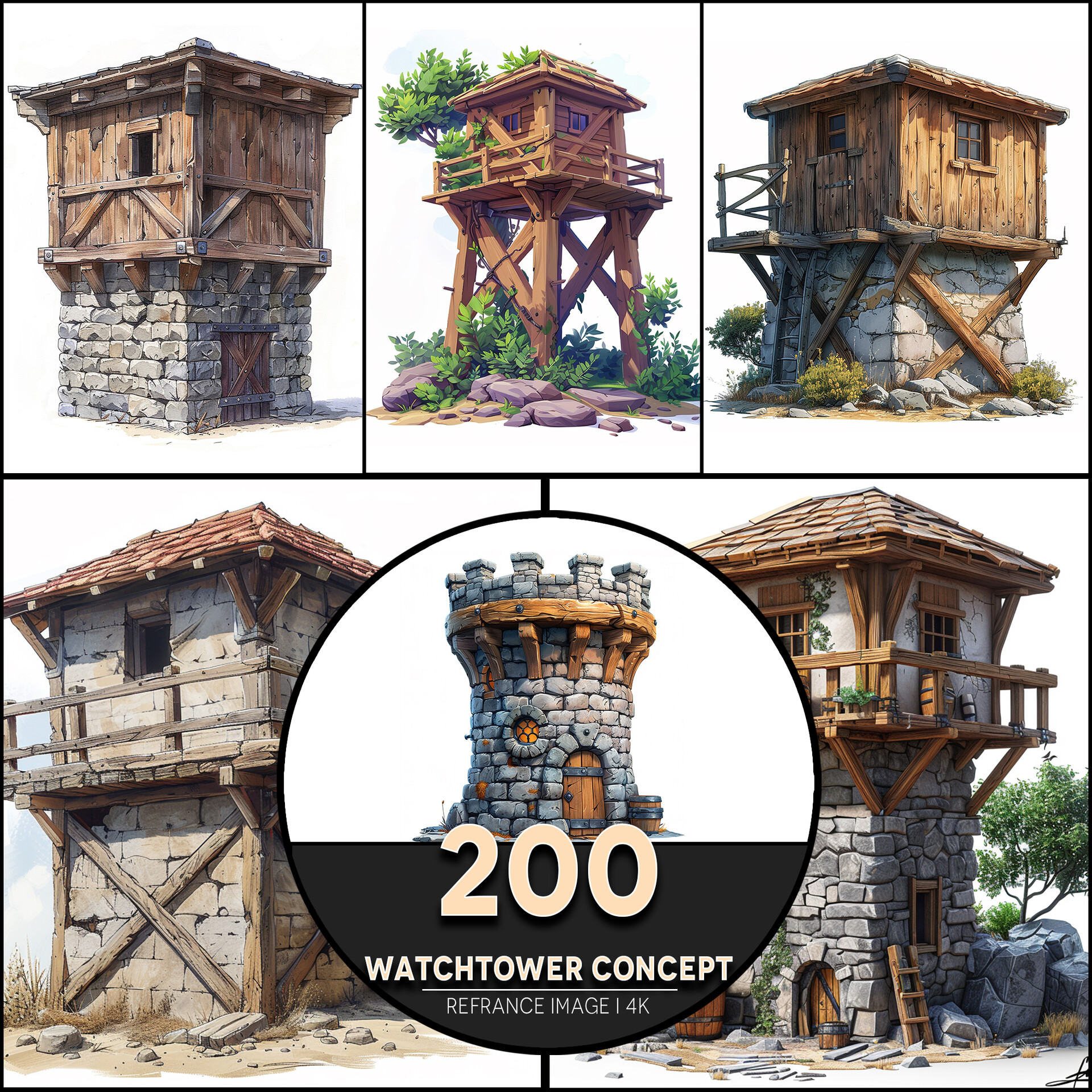 ArtStation - Watchtower Concept 4K Reference/Concept Images